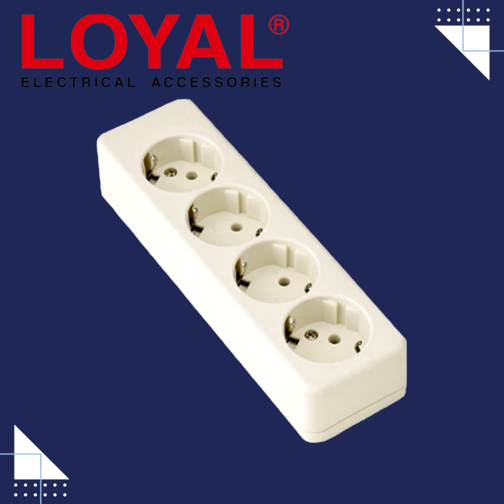 Jual Terminal Loyal Colokan listrik Tanpa Kabel Lubang 4 (LY-904) (SNI ...