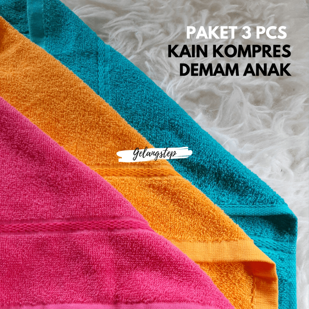 Jual Paket 3 Pcs Kain Kompres Demam Panas Anak | Shopee Indonesia