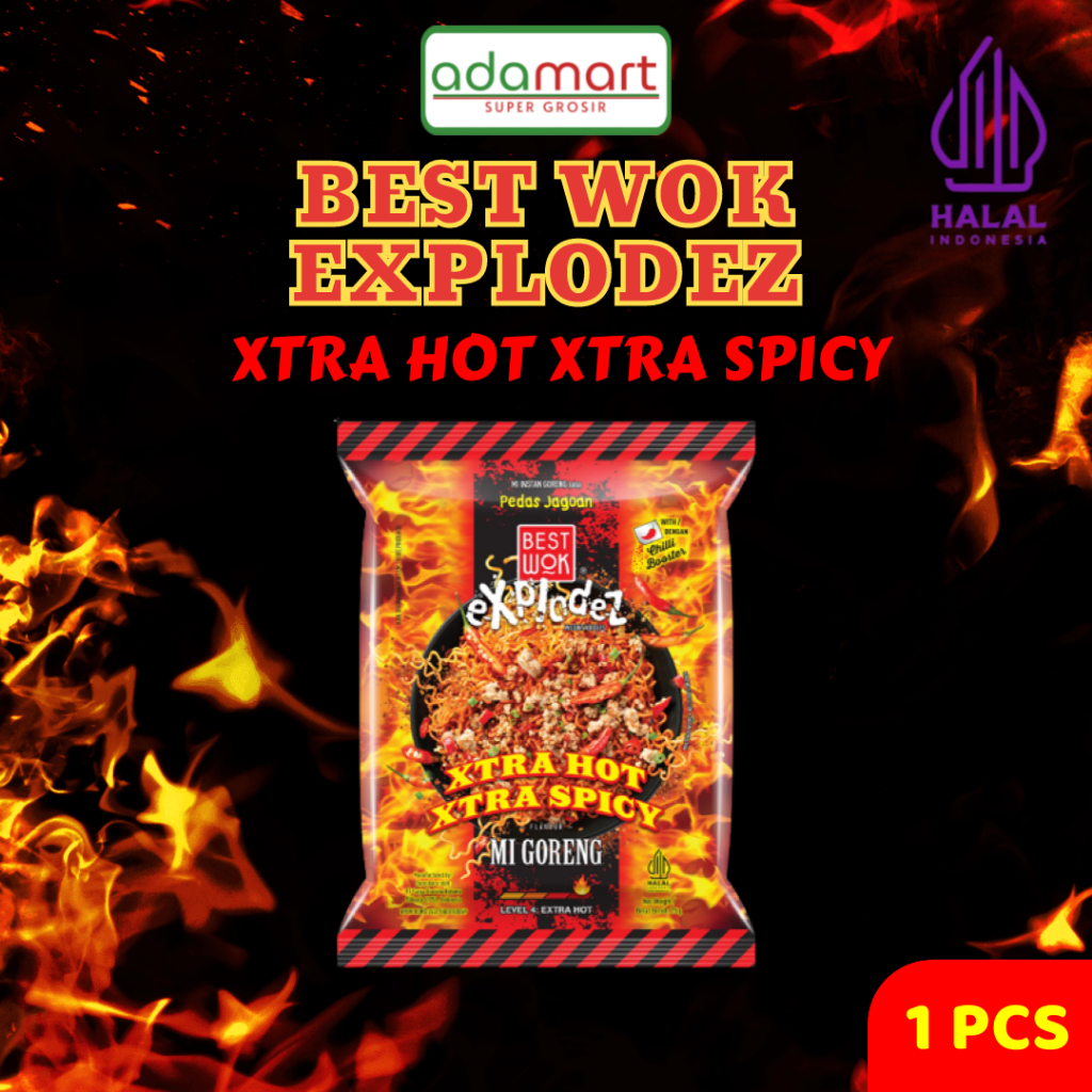 Jual Best Wok Varian Baru Pedas Level 4 Best Wok Xtra Hot Xtra Spicy (1 ...