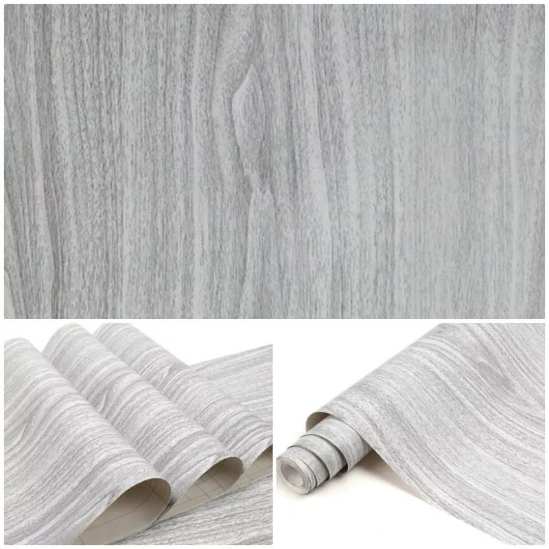 Jual Wallpaper Sticker Dinding Kayu Abu Abu Kekinian Cocok Untuk Meja ...