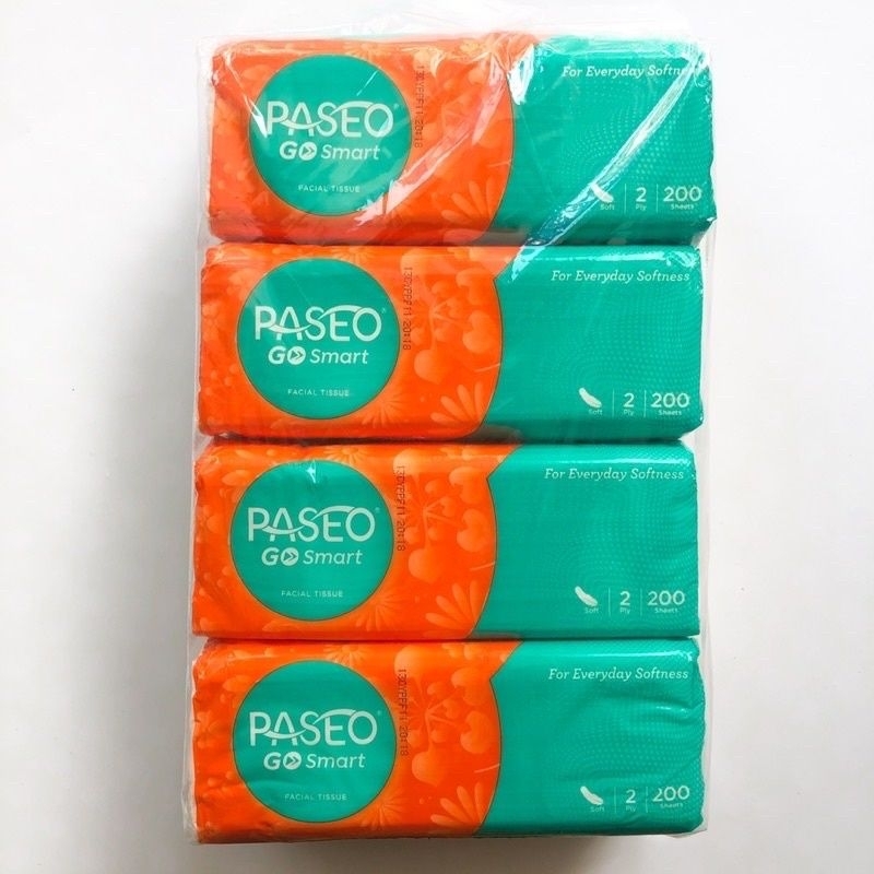 Jual Tisu Tissue Paseo Go Smart 200 Sheet (1 Pack Isi 4 Pcs) | Shopee ...
