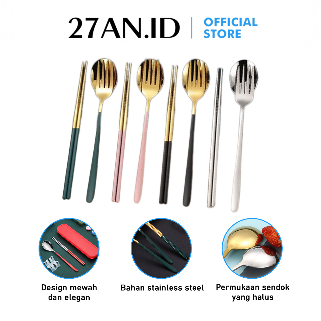 Jual ( 27AN.ID ) Sendok Garpu Sumpit H463 Jual Satuan Per 1 pcs Model ...