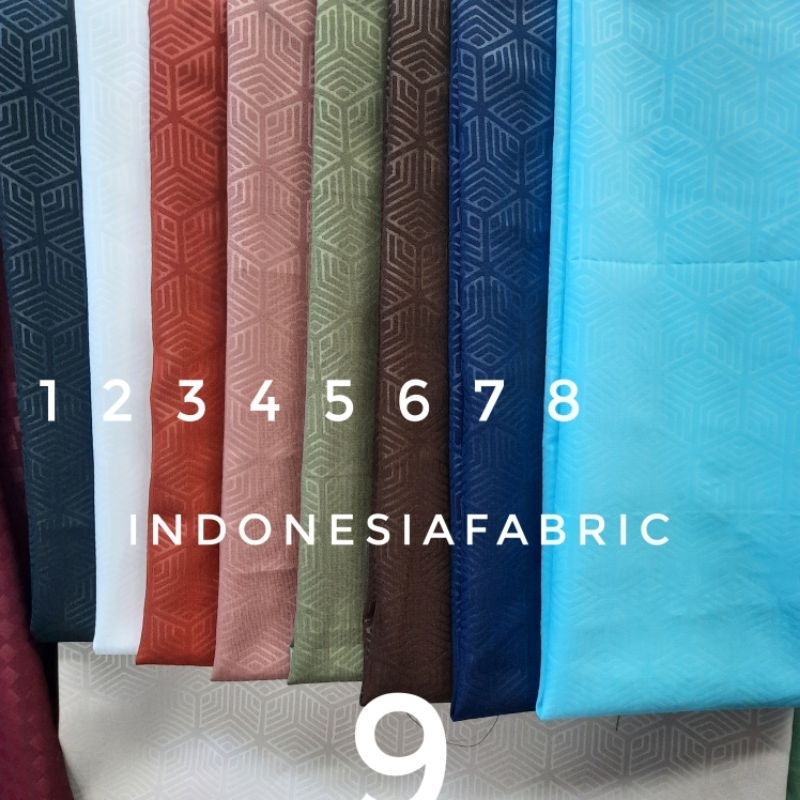 Jual Kain Wolfis Emboss motif BM13 wolvis woolpeach wool bahan gamis tunik jilbab kemeja koko ...