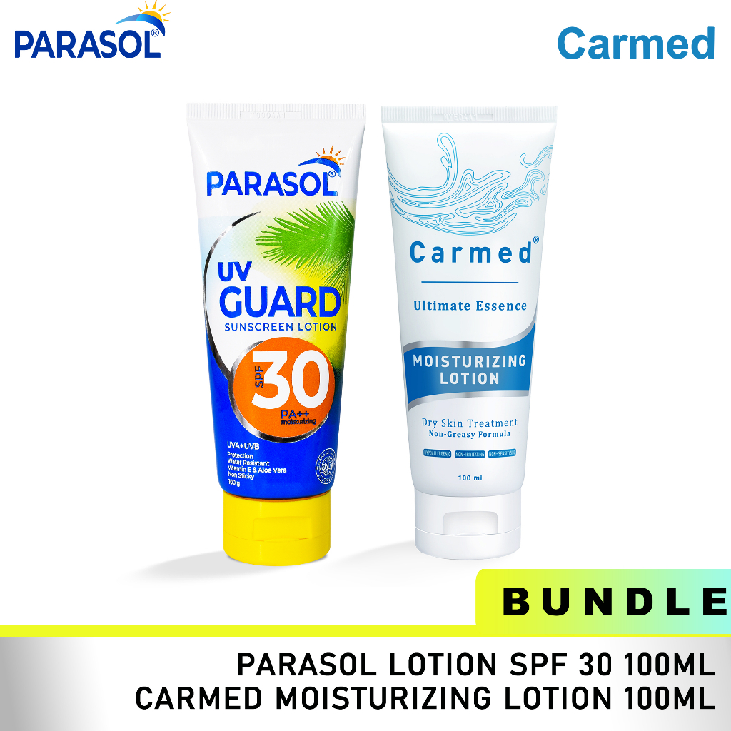 Jual Paket Parasol Lotion SPF 30 100GR + Carmed Lotion 100ML | Shopee ...