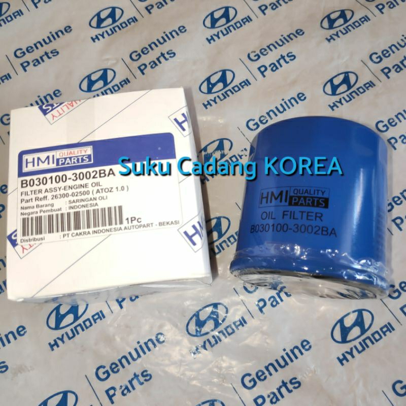 Jual Filter Oli Hyundai Atoz i10 KIA Visto Carens Carnival Bensin ...