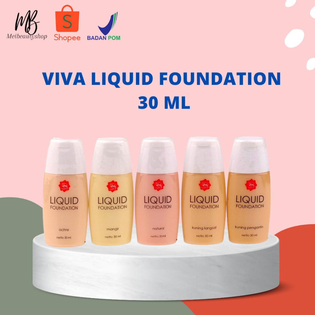 Jual Viva Liquid Foundation 30 ml (Tersedia 5 Varian Warna) | Shopee Indonesia