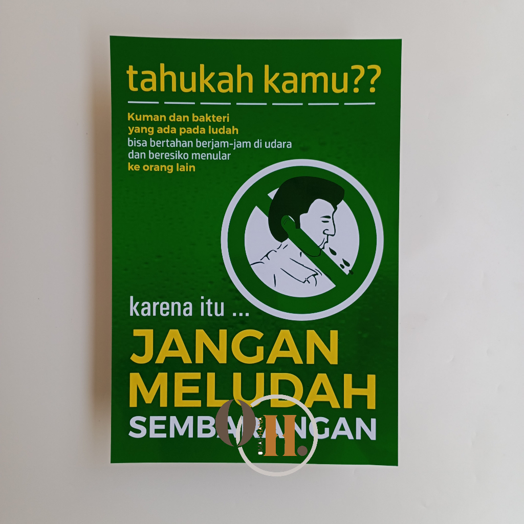 Jual Poster Kesehatan - Poster Dilarang Meludah Sembarangan - Poster ...