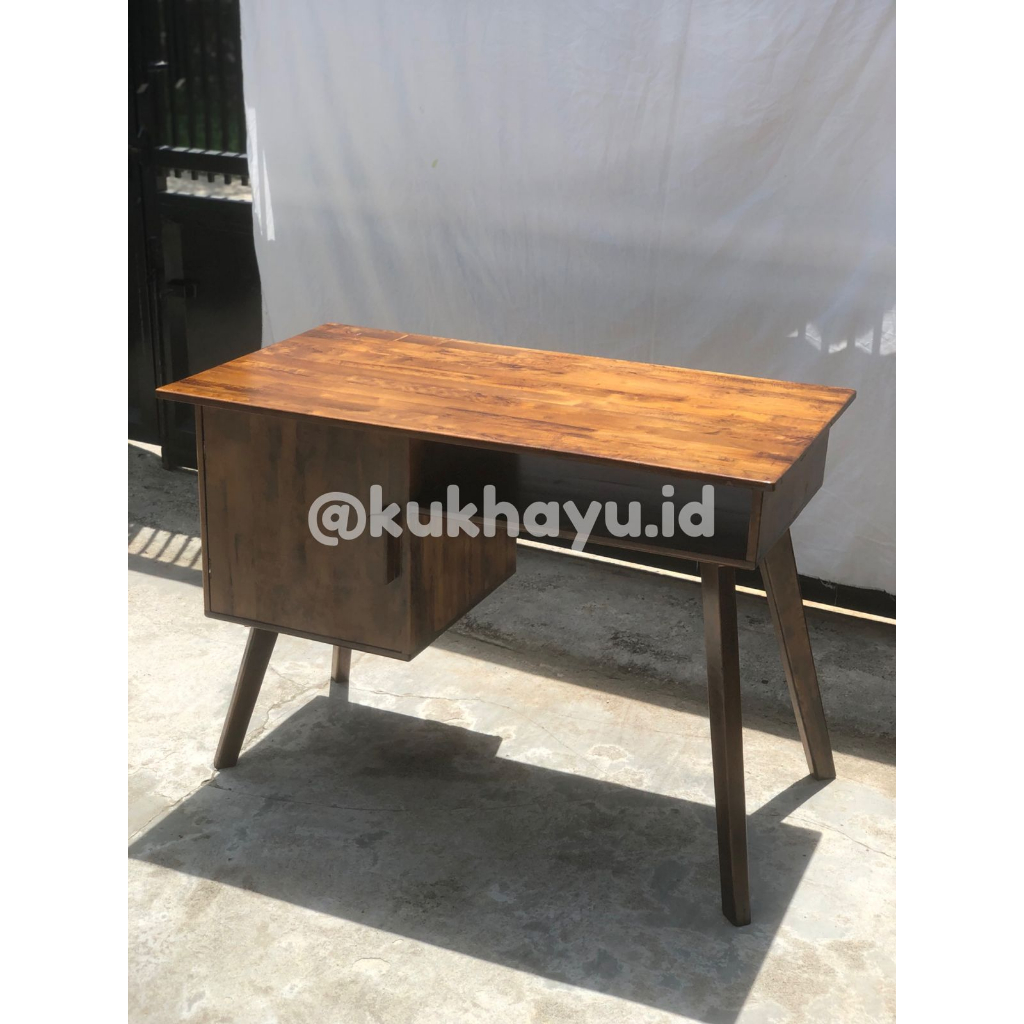 Jual Anna Desk Meja Kerja Dewasa Estetik Minimalis Kayu Solid | Shopee ...
