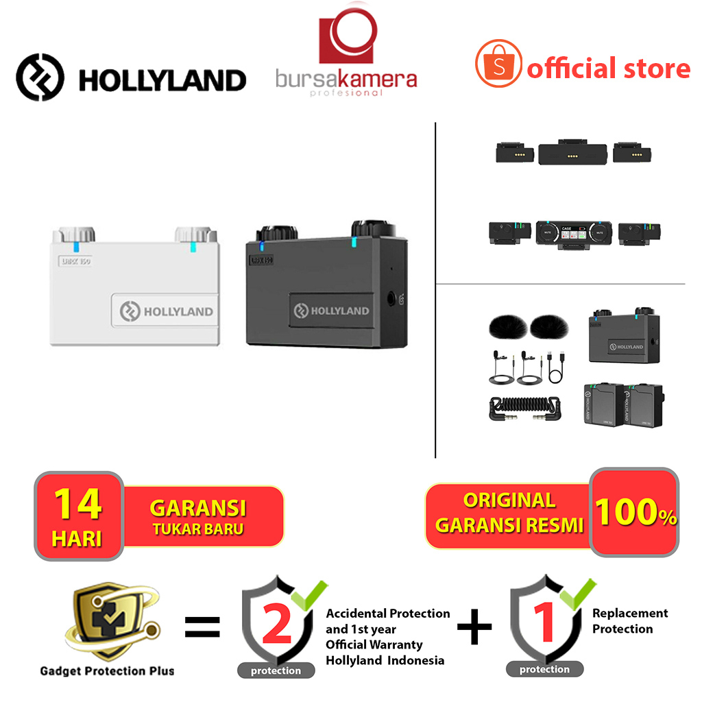 Jual Hollyland Lark 150 Clip-on Dual Channel Wireless Microphone System ...