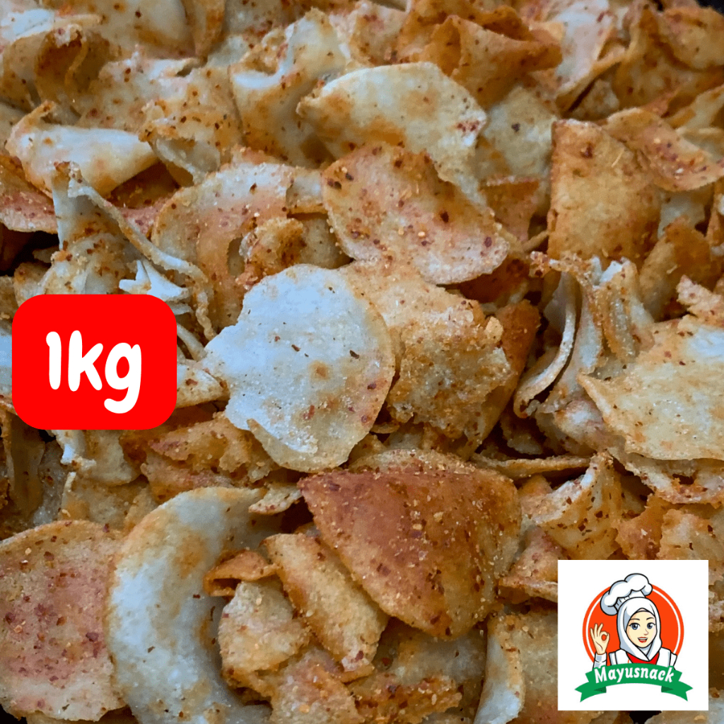 Jual Moring Cimol Kering Pedas Asin Daun Jeruk 1kg | Shopee Indonesia