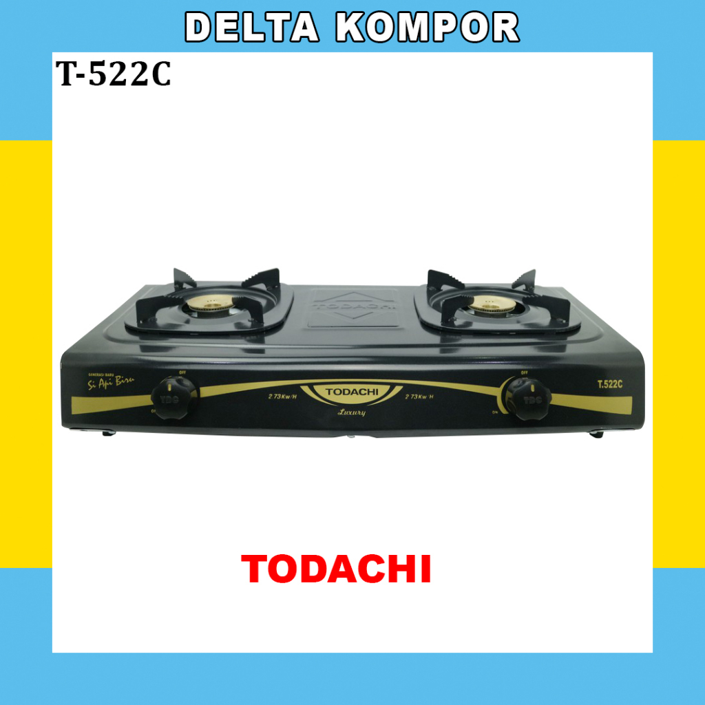 Jual KOMPOR GAS 2 TUNGKU TODACHI T-522C ( LPG / GAS ALAM - LNG ) | Shopee Indonesia