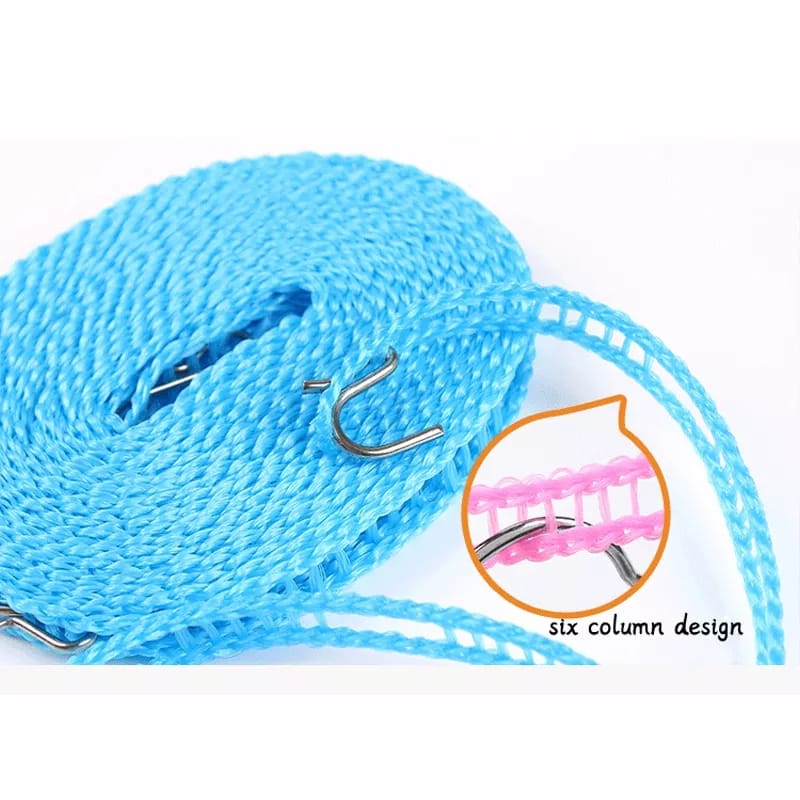 Jual Tali Jemuran Pakaian 5 Meter Praktis / Tali Gantungan Jemuran Baju ...