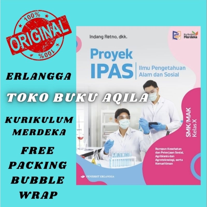 Jual Buku Proyek IPAS Kelas 1 / X 10 SMK Erlangga Rumpun Kesehatan Kurikulum Merdeka | Shopee ...
