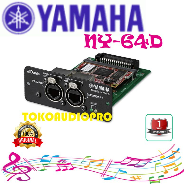 Jual Yamaha NY64-D Dante Digital Interface Card for TF Mixer Series NY ...