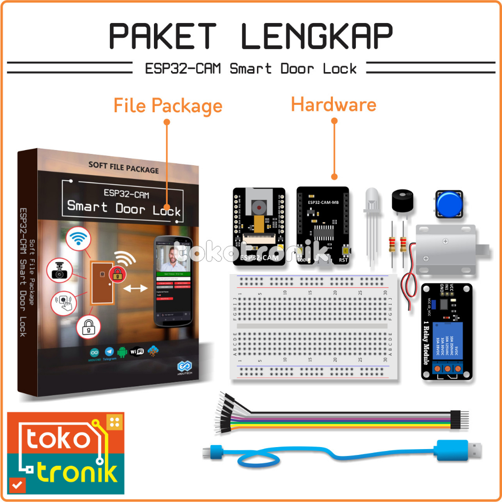 Jual Smart Door Lock dg Kamera ESP32-CAM | Shopee Indonesia