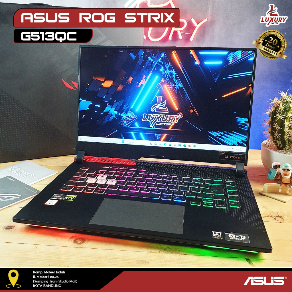 Jual LAPTOP GAMING ASUS ROG STRIX G513QC RYZEN 5 NVIDIA RTX 3050 4GB ...