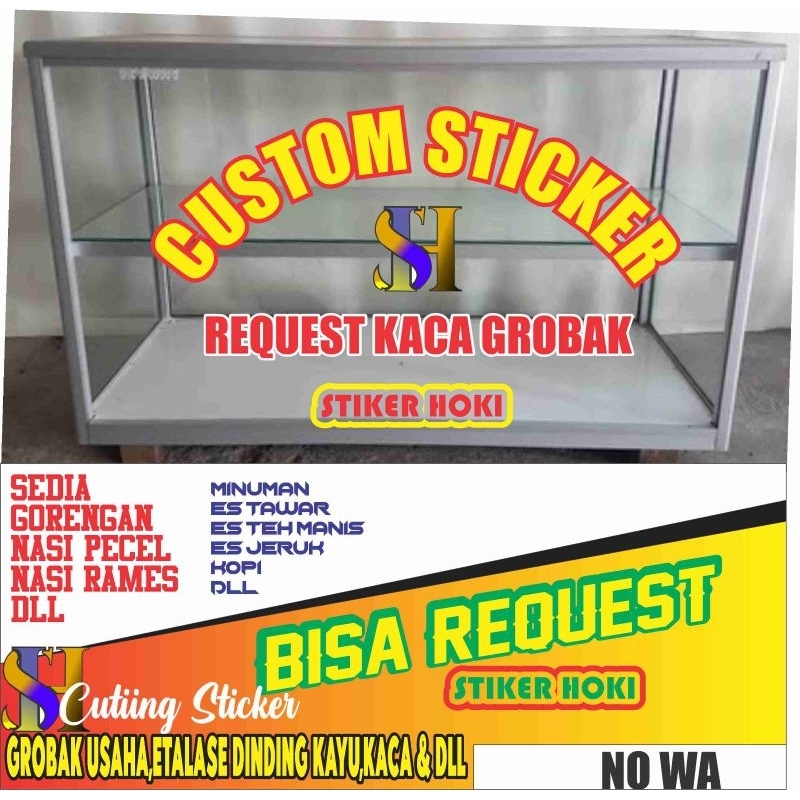 Jual Stiker gerobak stiker usaha sticker cutting riques suka suka ...