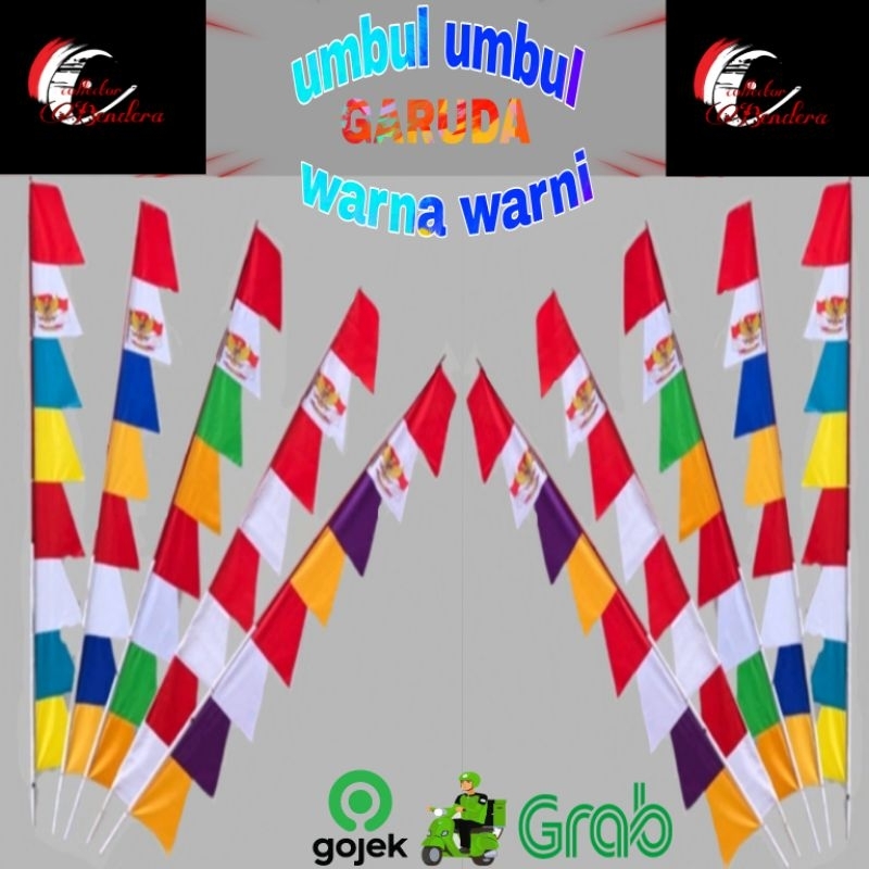Jual BENDERA UMBUL UMBUL WARNA WARNI GARUDA | Shopee Indonesia
