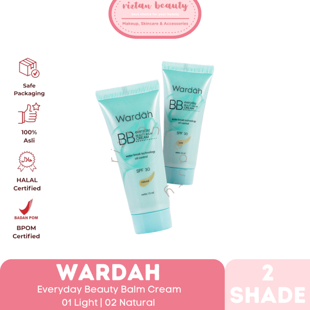 Jual WARDAH - EVERYDAY BB CREAM 15ML ( LIGHT | NATURAL ) | Shopee Indonesia