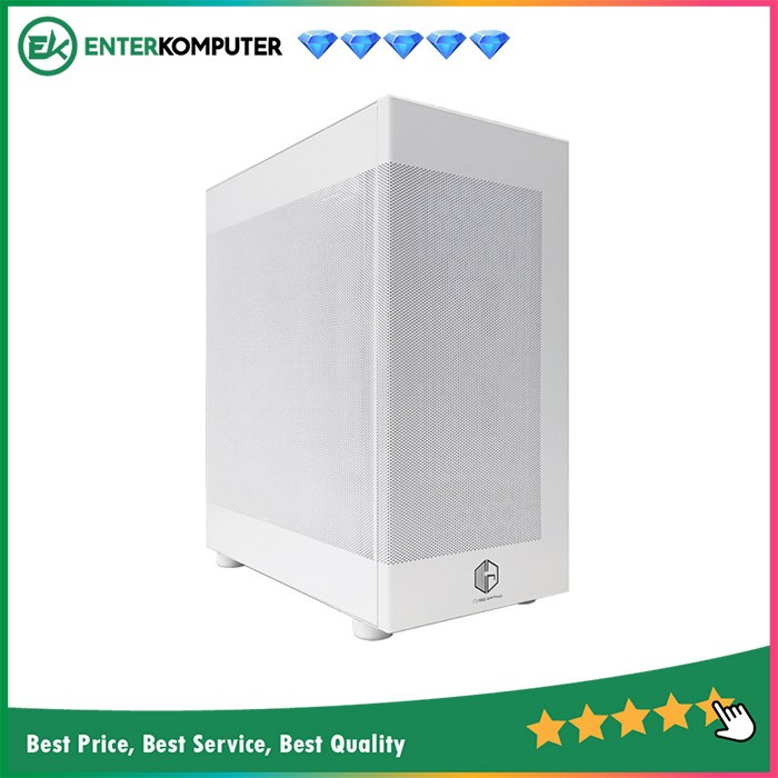 Jual Casing CUBE GAMING PYFY WHITE - All White Inside - mATX - MESH ...