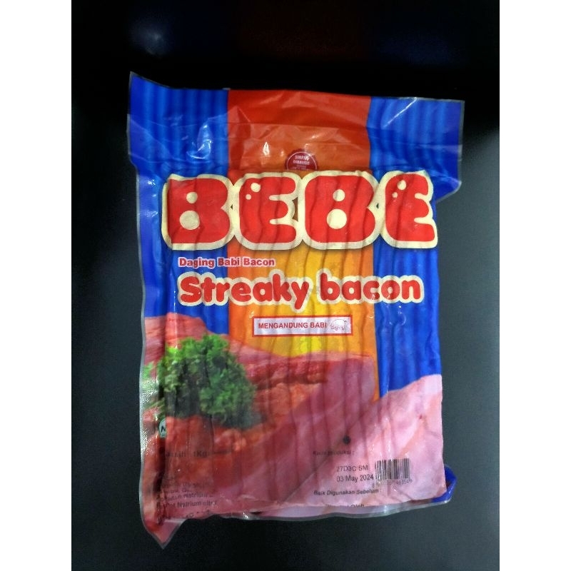 Jual Aroma Bebe Pork Streaky Bacon 1 kg (Non Halal) | Shopee Indonesia
