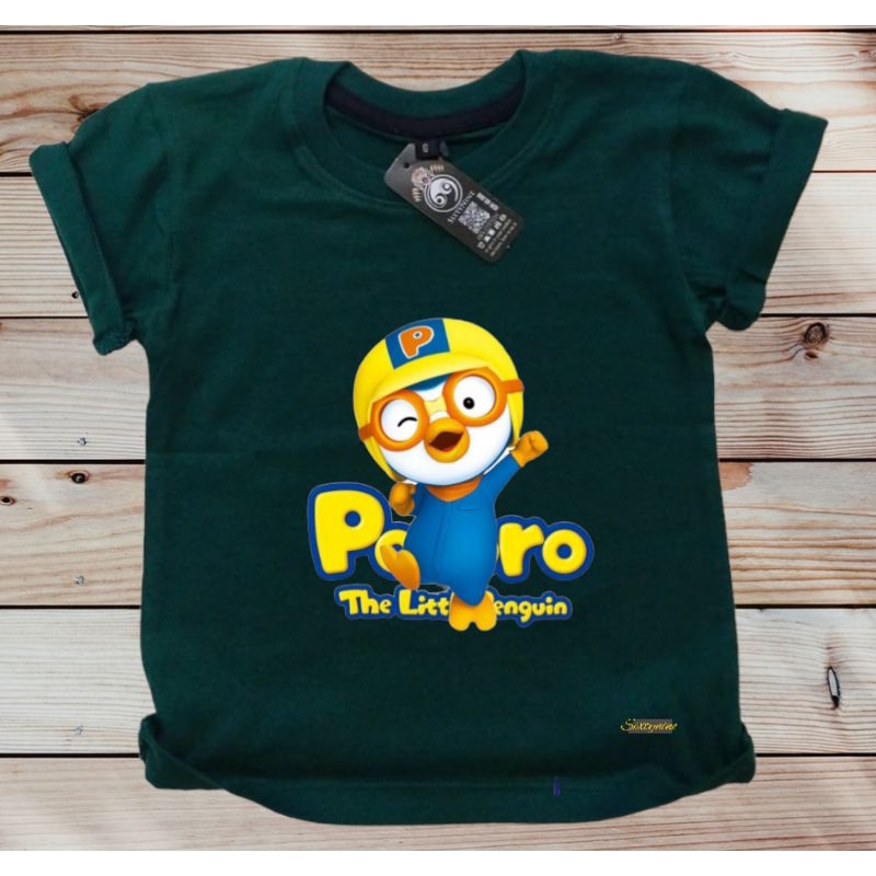 Jual Kaos Anak Baju Anak PORORO Pinguin Kutub Katun Combed 30s 1-10 ...
