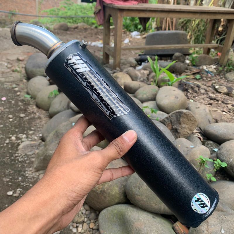 Jual Silincer Knalpot ORIGINAL YR RACING Black Powder Coating (A9 ...