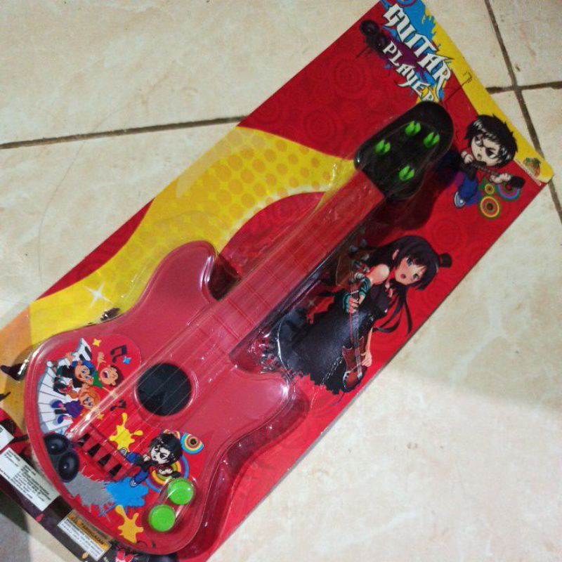 Jual Mainan anak gitar model kayu keren Mainan musik anak edukatif ...