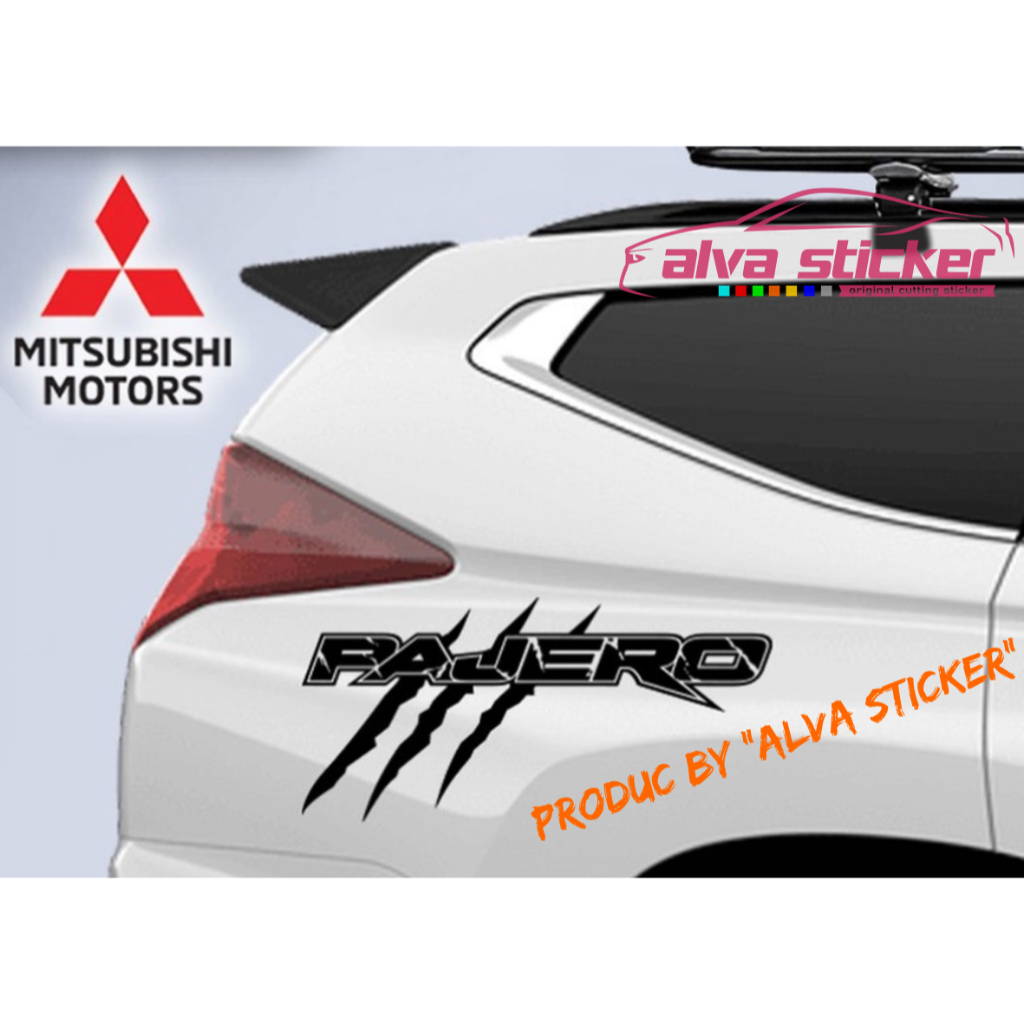 Jual sticker promo pajero sport stiker mobil mitsubishi pajero body ...