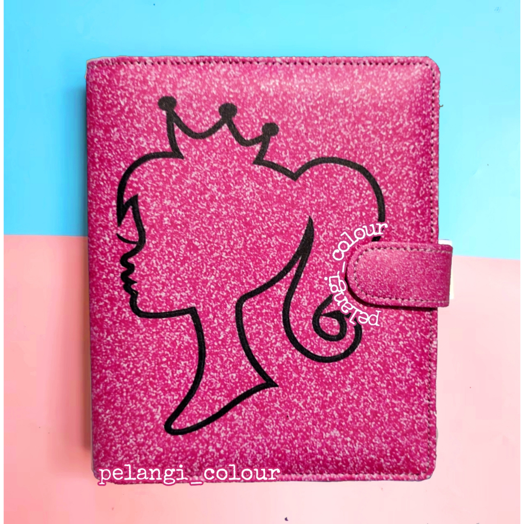 Jual Binder printing motif siluet barbie ukiran A5 B5 | Shopee Indonesia