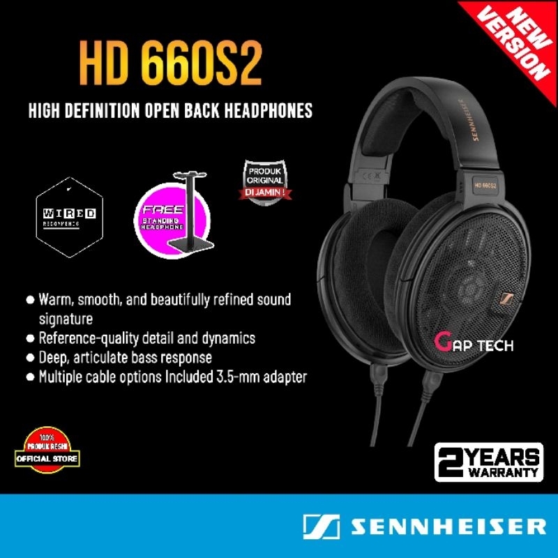 Jual Sennheiser HD 660S2 / HD660S2 / HD 660S Gen 2 / HD660S2 High Definition Open Back ...