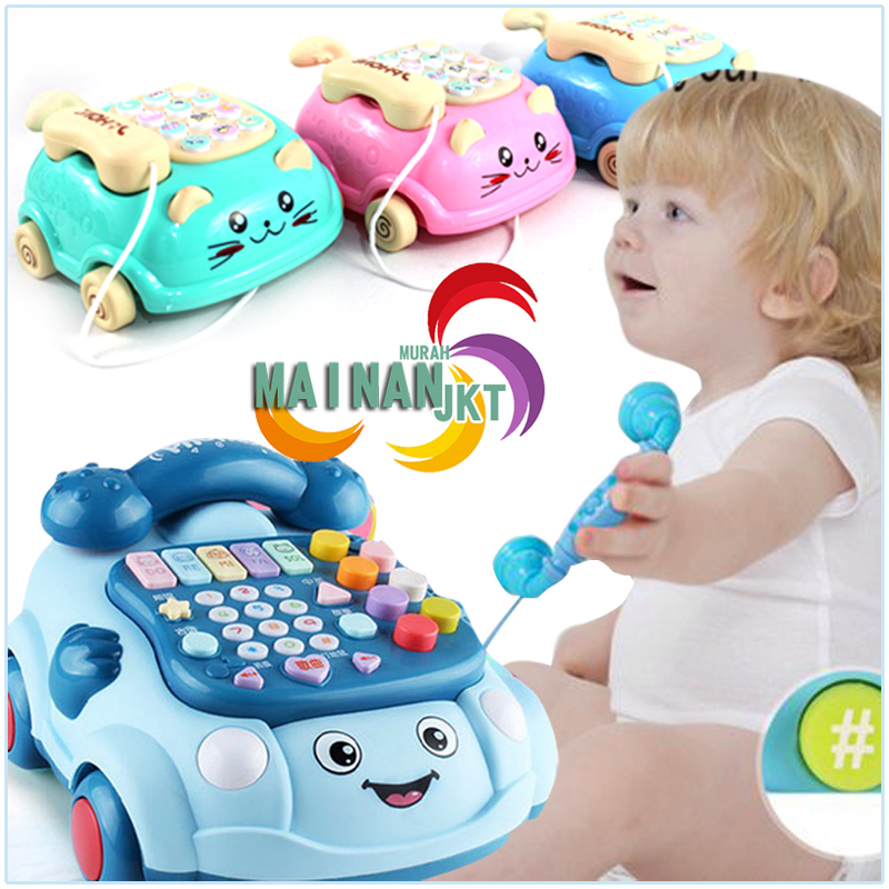 Jual MAINAN ANAK TELEPHONE CUTE CAR YD5 MAINAN TELEPHONE BERBAGAI SUARA ...
