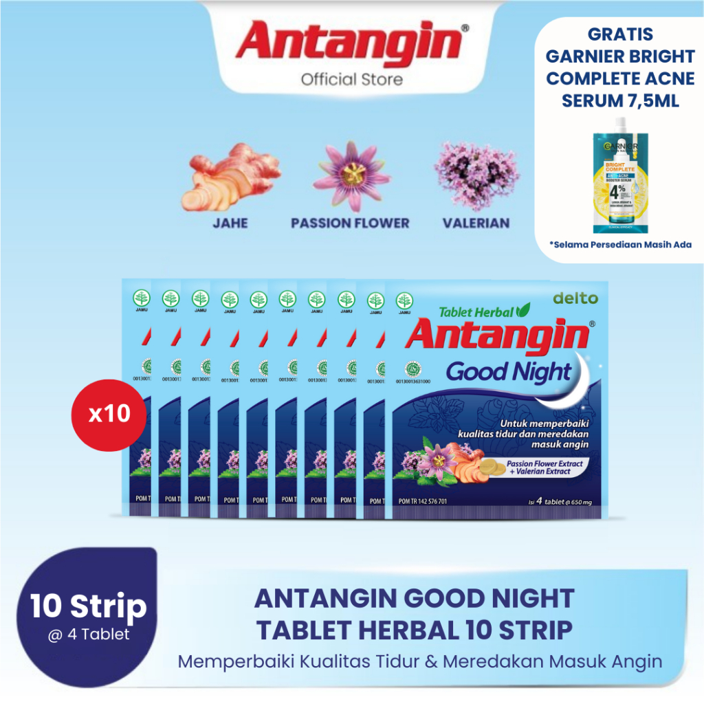 Jual Antangin Good Night Tablet Herbal 10 Strip Memperbaiki Kualitas ...