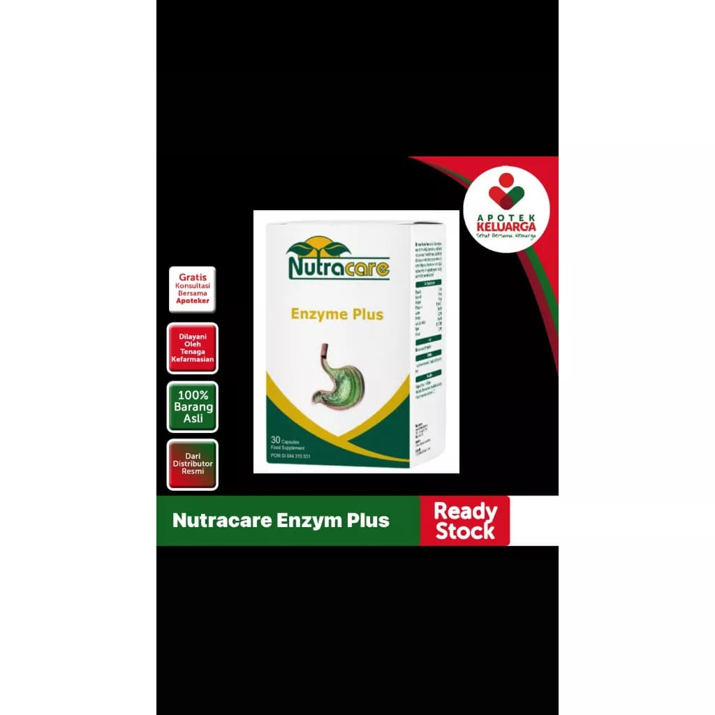 Jual NUTRACARE ENZYME PLUS 30 TAB #MEMELIHARA KESEHATAN PENCERNAAN ...
