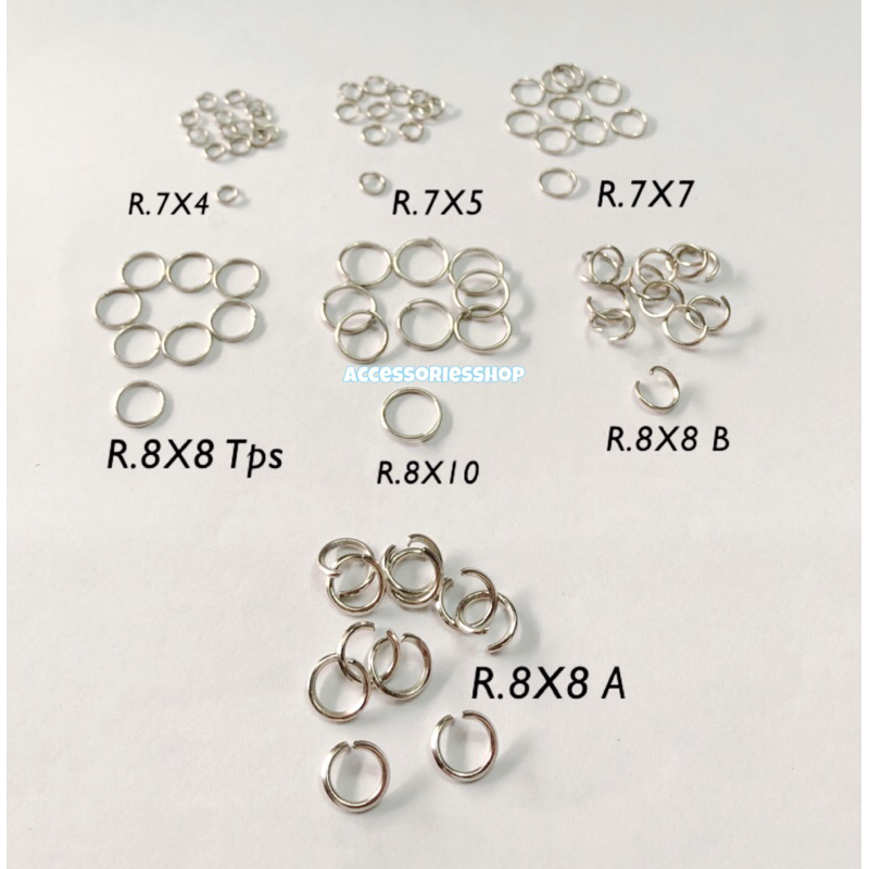 Jual Ring bulat/ring O ukuran 4mm,5mm & 8mm nikel bahan craft diy ...