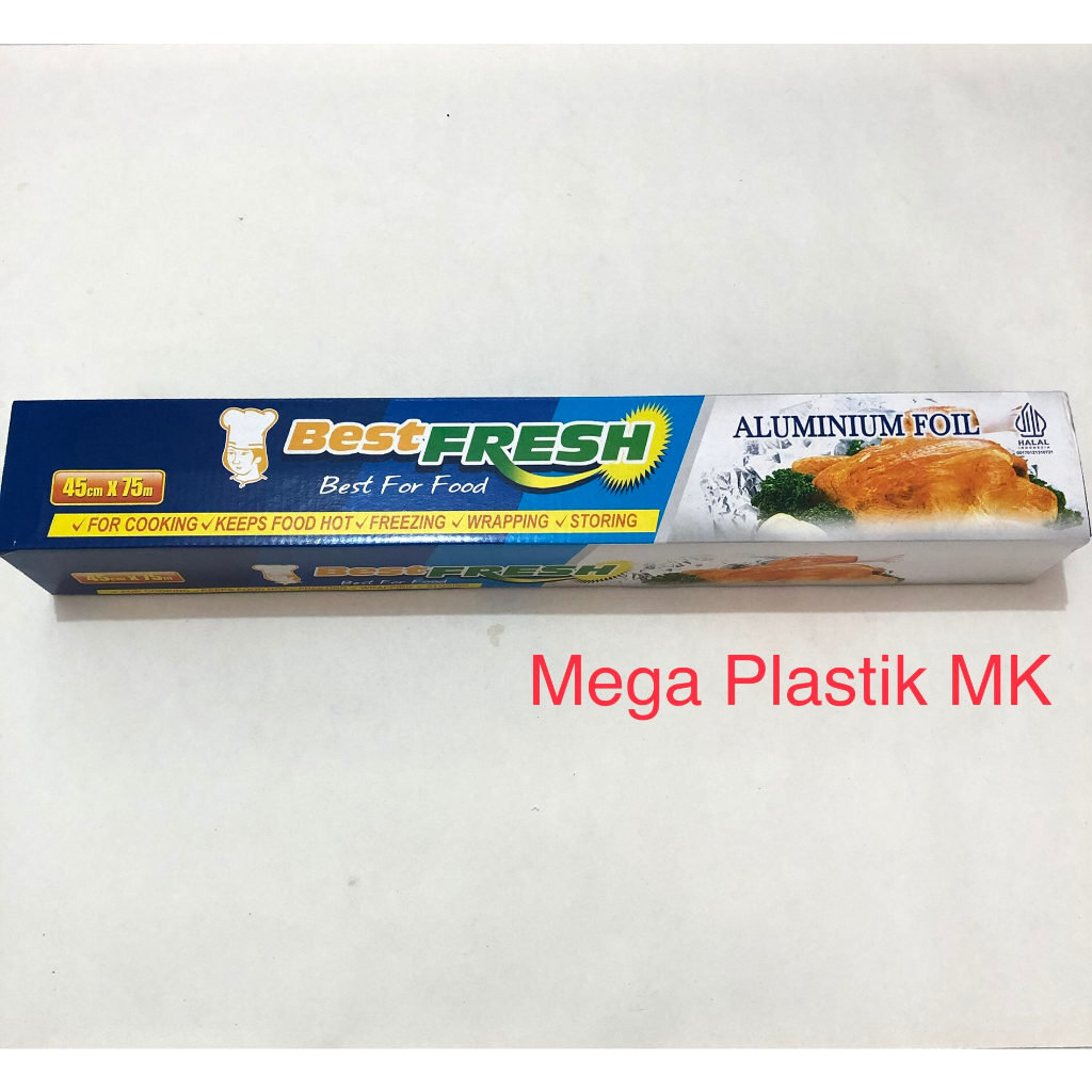 Jual Aluminium Foil Roll Besar Best Fresh Food Grade Uk 45 cm x 150 m ...