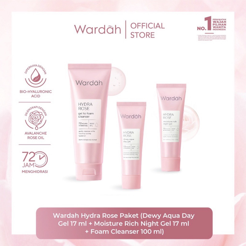 Jual WARDAH HYDRA ROSE SERIES | Shopee Indonesia