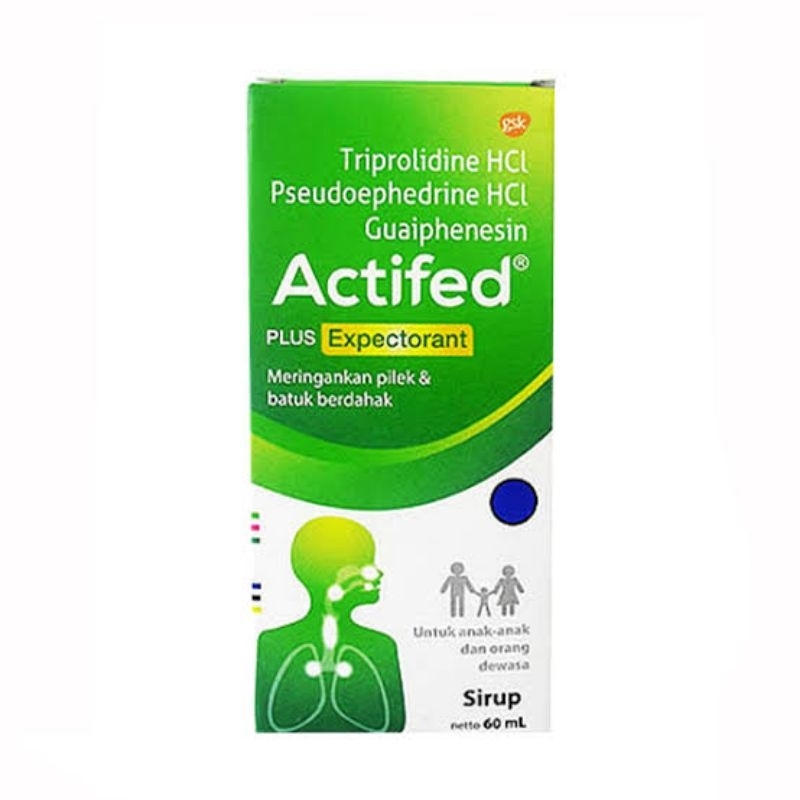 Jual ACTIVED Actifed hijau 60 ml obat batuk | Shopee Indonesia