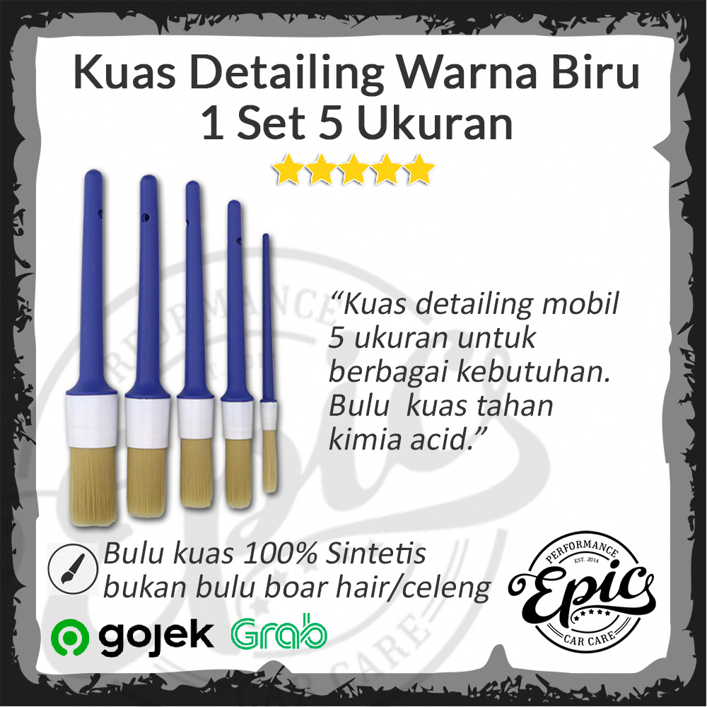 Jual Kuas Detailing 1 Set Untuk Mobil dan Motor Juga Bisa | Shopee ...