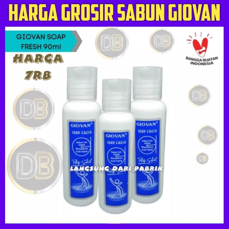 Jual Giovan Antiseptic Soap Fresh biru 100ml | Shopee Indonesia