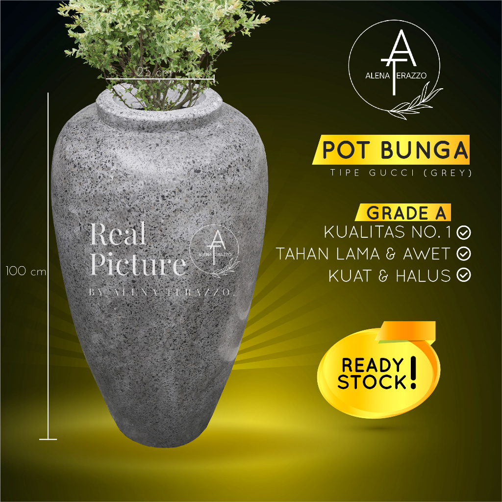 Jual POT TERASO TIPE KENDI T90 D45 CM ALENA TERAZZO | Shopee Indonesia