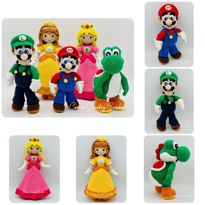 Jual {Crochet Pattern PDF File} CCC Amigurumi Mario Bros Team | Shopee ...