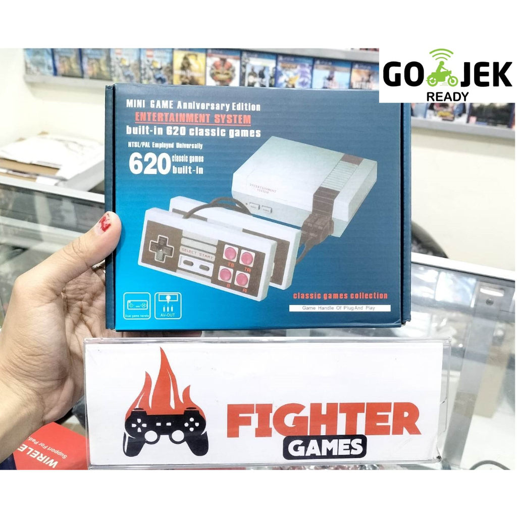 Jual Nintendo NES Clone 620 Game Retro Mini Game Built in 620 Classic ...