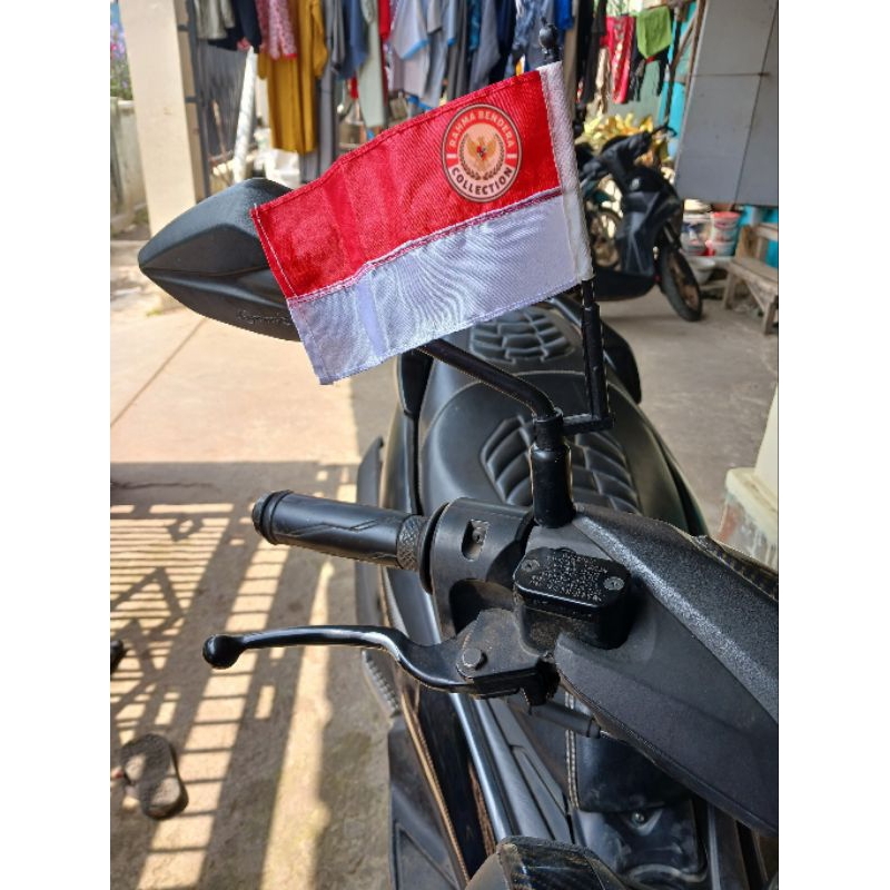 Jual bendera unyil tihang spion motor/bendera motor | Shopee Indonesia