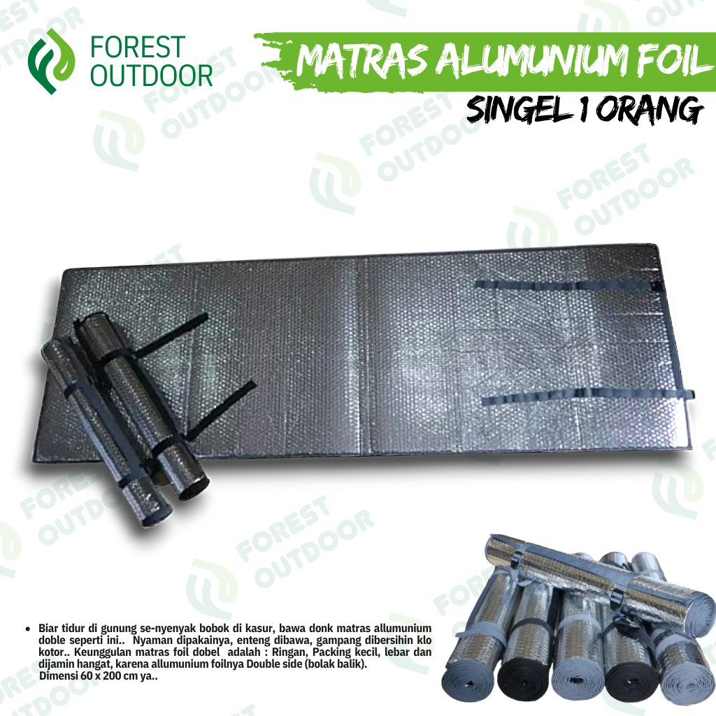 Jual Matras alumunium foill SINGEL 1 ORANG ukuran 60x180cm | Shopee Indonesia
