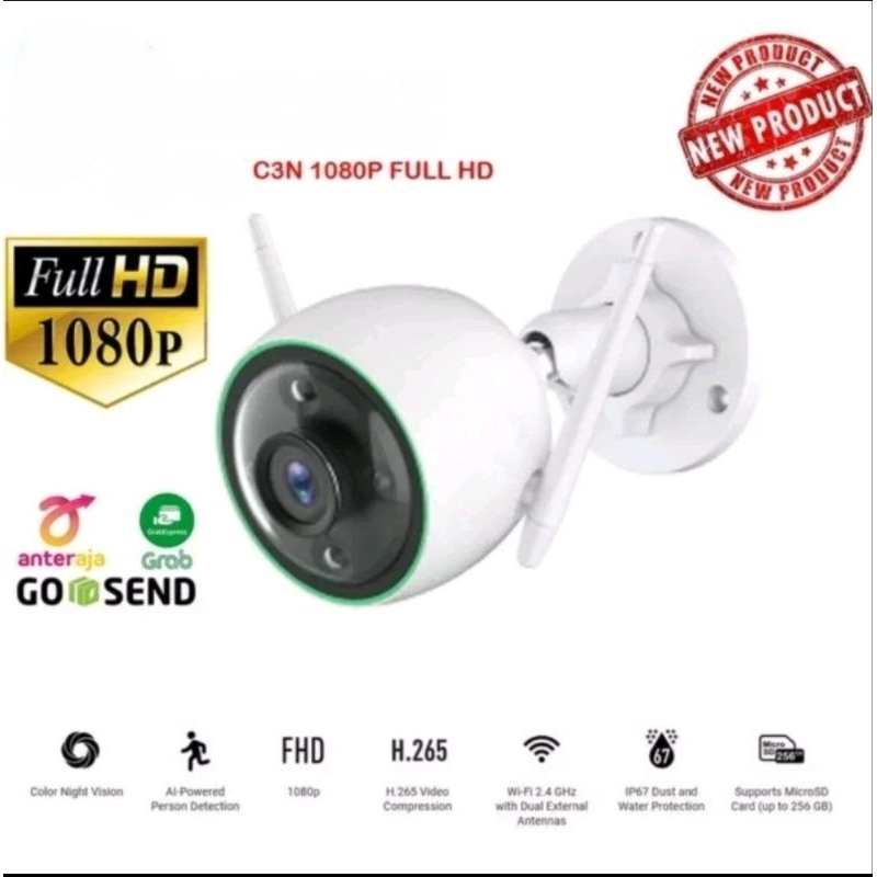 Jual Kamera｜CCTV Ezviz C3N Color Night Smart IR Wireless Outdoor Ipcam ...