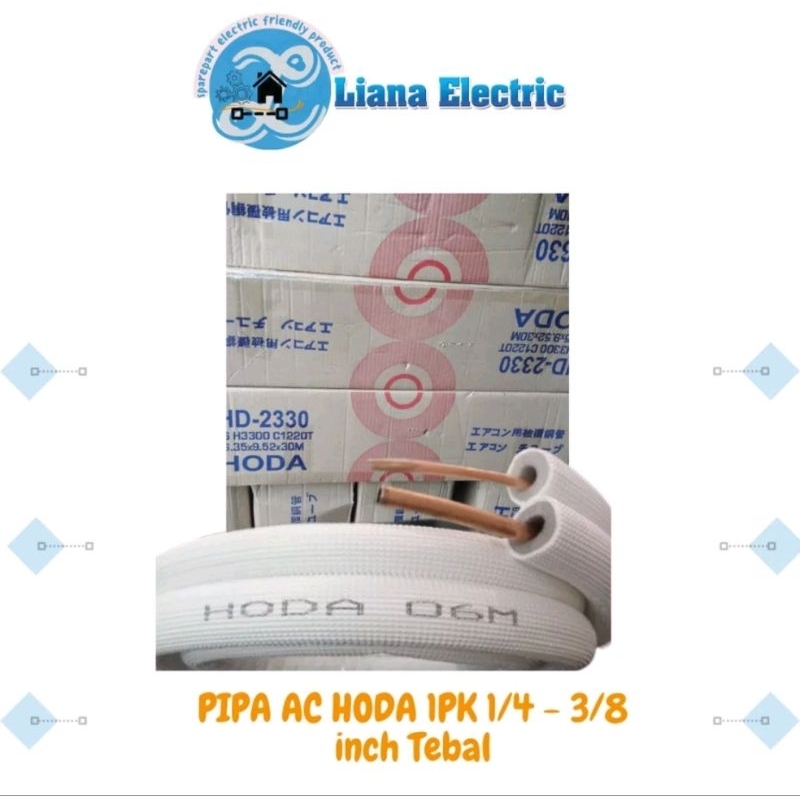 Jual Pipa Selang AC HODA 1 PK 1/4 3/8 Tebal Harga Per Meter | Shopee ...