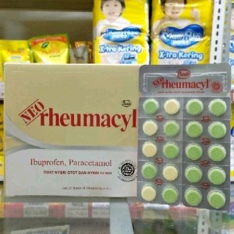 Jual NEO RHEUMACYL 1 ISI 20 TABLET / OBAT NYERI OTOT NYERI SENDI NEO ...