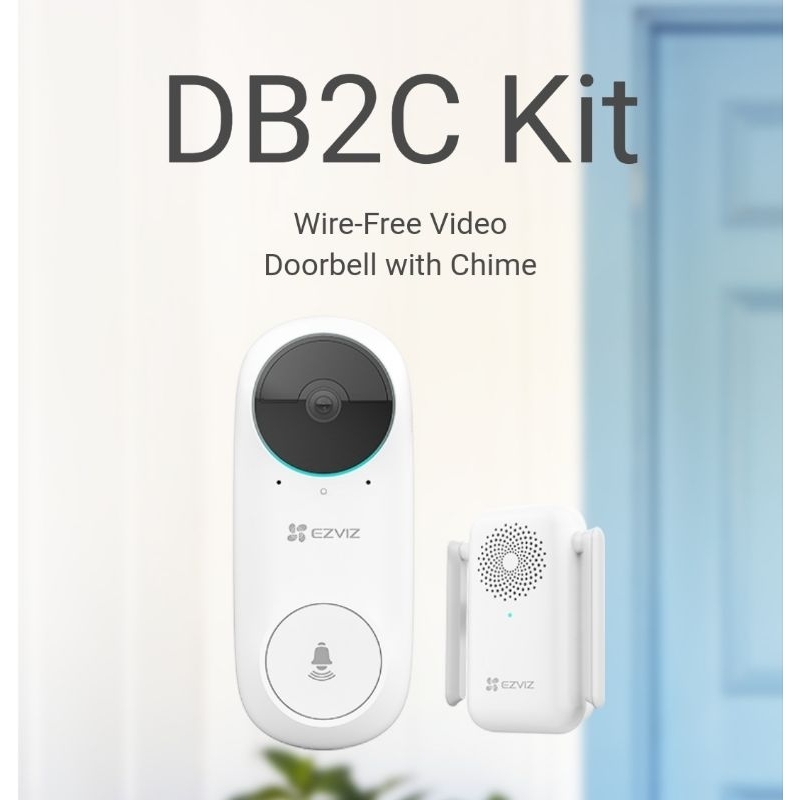 Jual Kamera｜CCTV Ezviz Pintu｜Doorbell DB2C 2K KIT + Chime {Battery ...