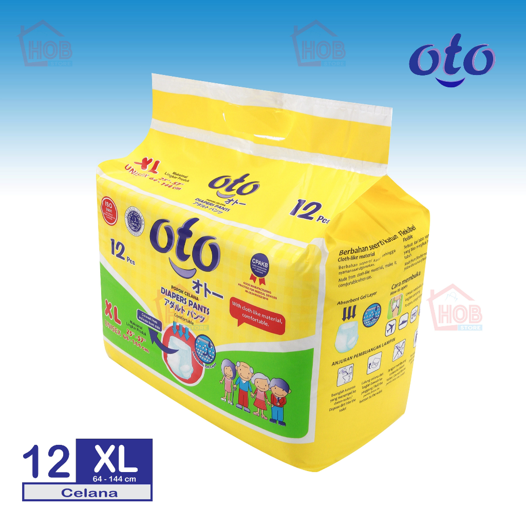 Jual OTO Adult Pants Diapers / Popok Dewasa model Celana uk 20 M / 16 L / 12 XL | Shopee Indonesia